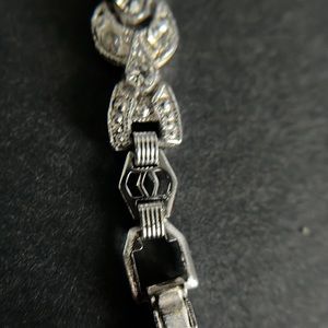 Timex | Accessories | Vintage Art Deco Rhinestone Braided Manual Watch ...